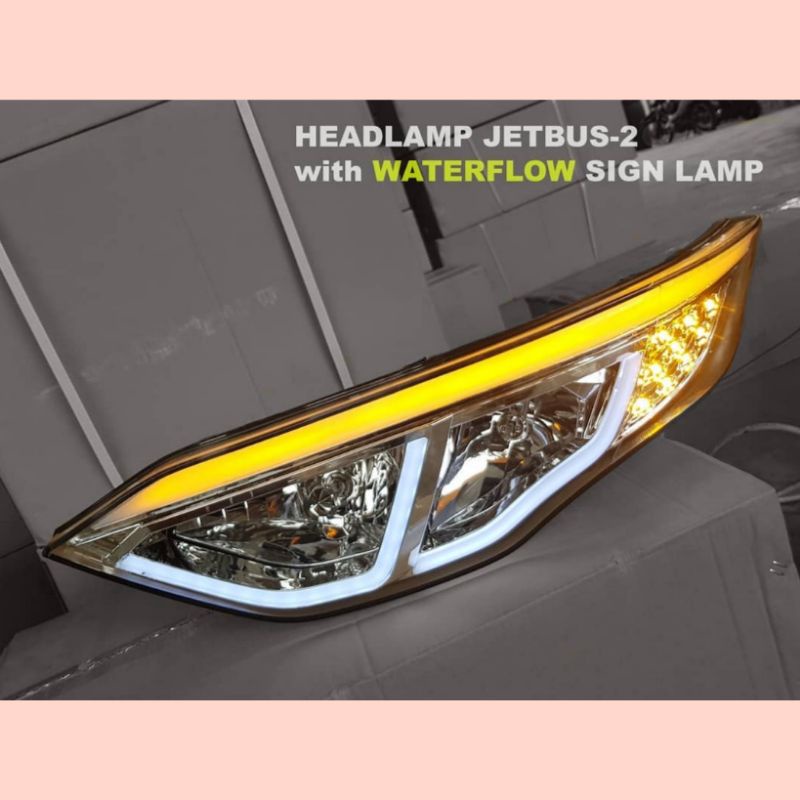Jual HEAD LAMP JETBUS 2 - WATER FLOW SIGNING (L & R) | Shopee Indonesia