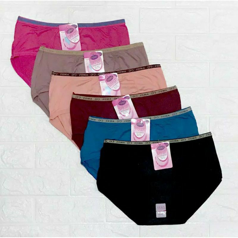 Jual Lusinan 12 PCS Celana Dalam Wanita Dewasa Fema 393 | Shopee Indonesia