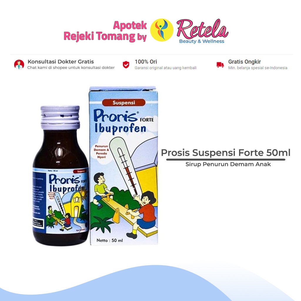 Jual PRORIS SUSP FORTE 50ML STRAWBERRY | Shopee Indonesia