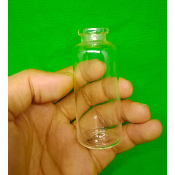 Jual BOTOL VIAL 30ML || BOTOL KACA TUTUP KARET TUTUP DONAT PLASTIK ...