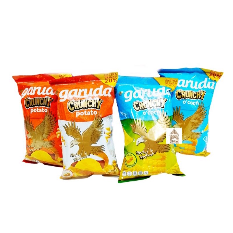 Jual GARUDA CRUNCHY POTATO O'CORN BBQ SEA SALT JUMBO 75gr | Shopee ...