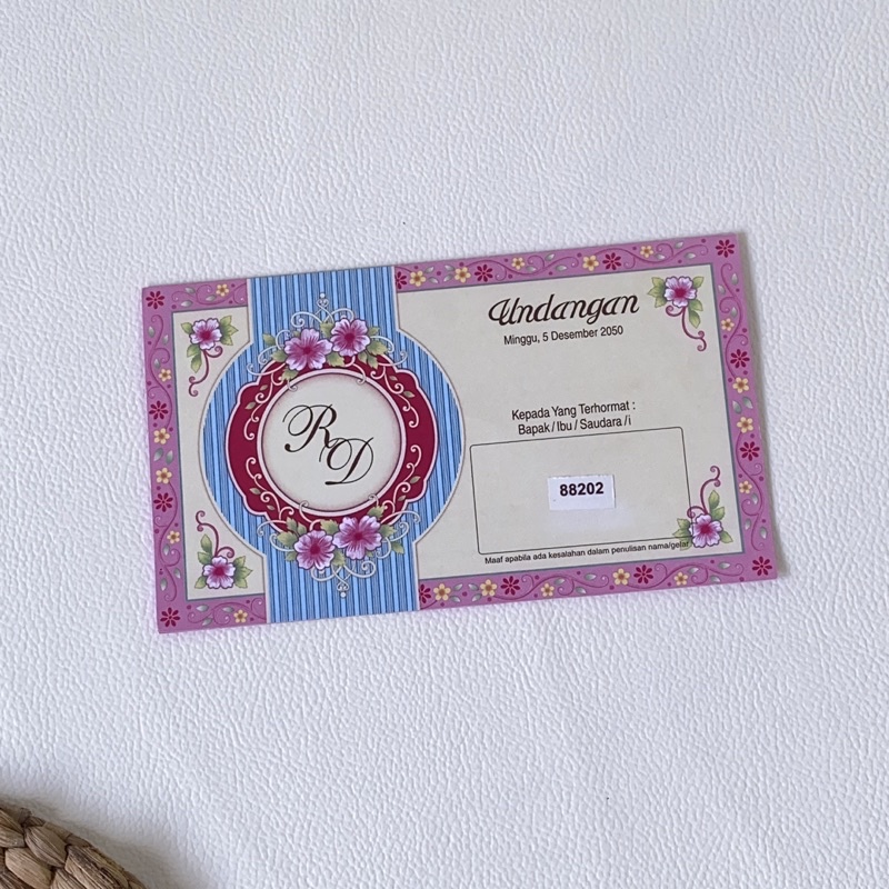 Jual BLANGKO UNDANGAN ERBA KODE 88202 | Shopee Indonesia