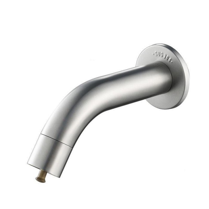 Jual KRAN TEMBOK KRAN DINDING STAINLESS STEEL SUS 304 CHROME MATTE 1/2 ...