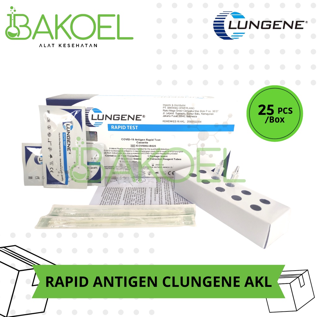 Jual Alat Rapid Swab Test Hidung Antigen Clungene Biru Original ...