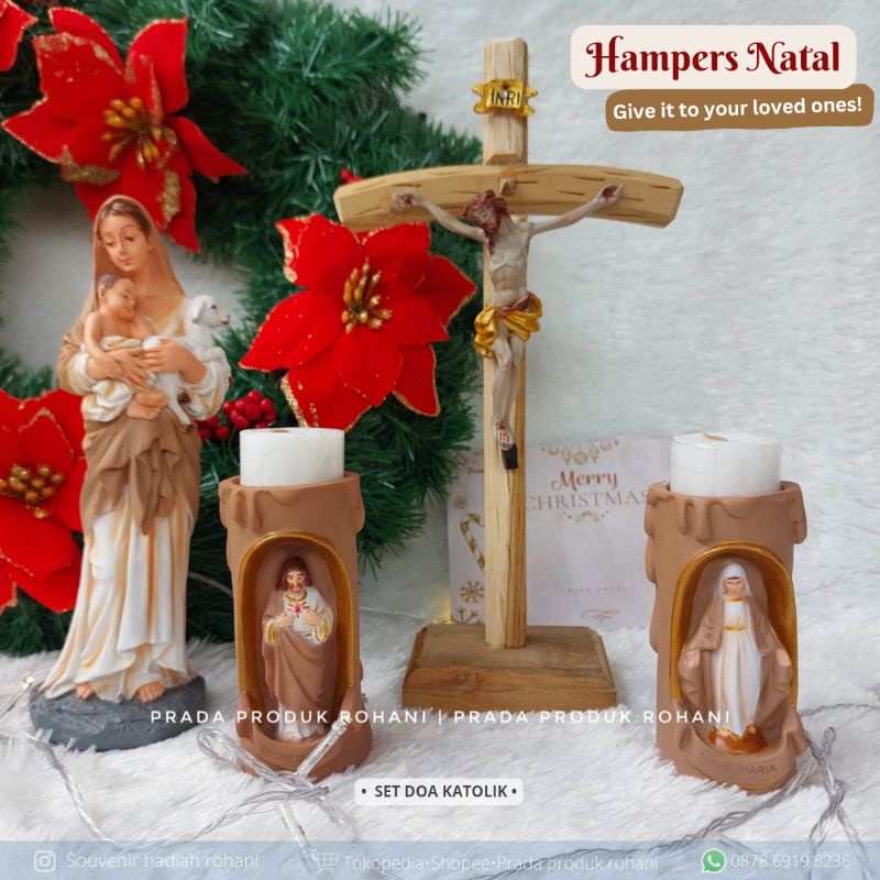 Jual Patung Natal/Christmas Hampers|Set Doa Katolik/Hadiah Rohani ...