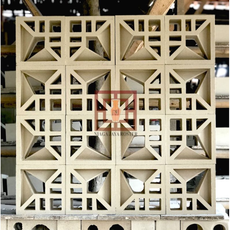 Jual roster beton minimalis, loster beton Diamond, ventilasi udara ...