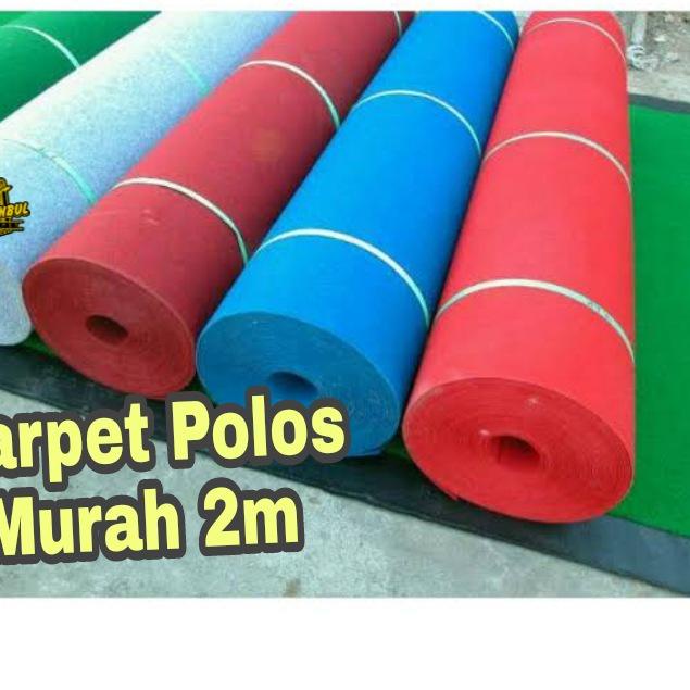 Jual Karpet lantai murah meteran polos best seller tebal bludru lebar 2 ...