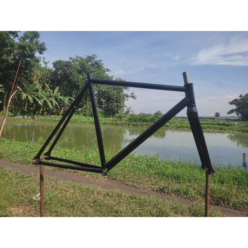 Jual frame fork fixie black gloss | Shopee Indonesia