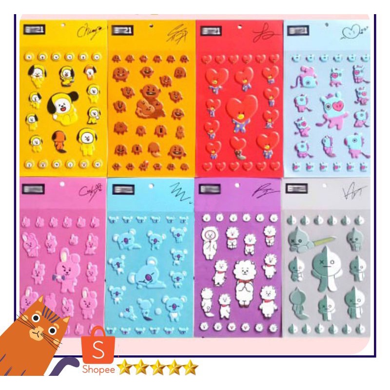 Jual STICKER KARAKTER BTS KPOP KOREA | Shopee Indonesia