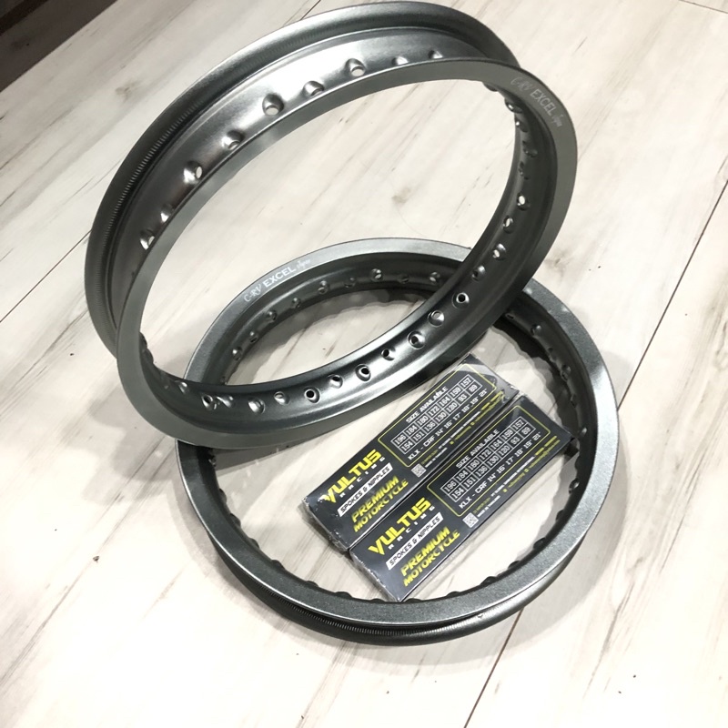 Jual Velg Alloy CRV Excel Japan 14 x 185 14 x 185 Titanium Jeruk Set ...