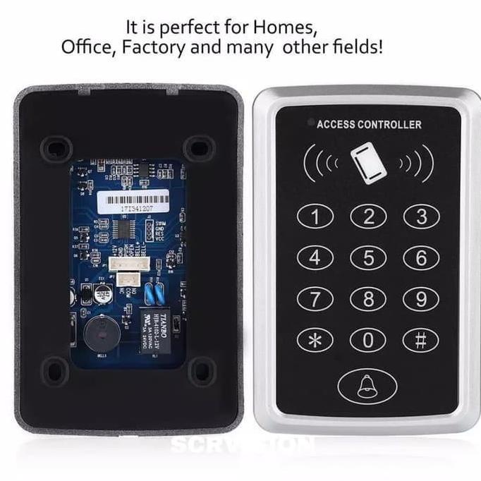 Jual RFID & Password Door Lock Acces Control/Kontrol Akses Kunci Pintu ...