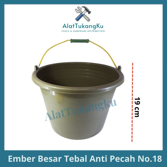 Jual Ember Cor Jumbo No 18 Anti Pecah / Ember Plastik Tebal Anti Pecah ...