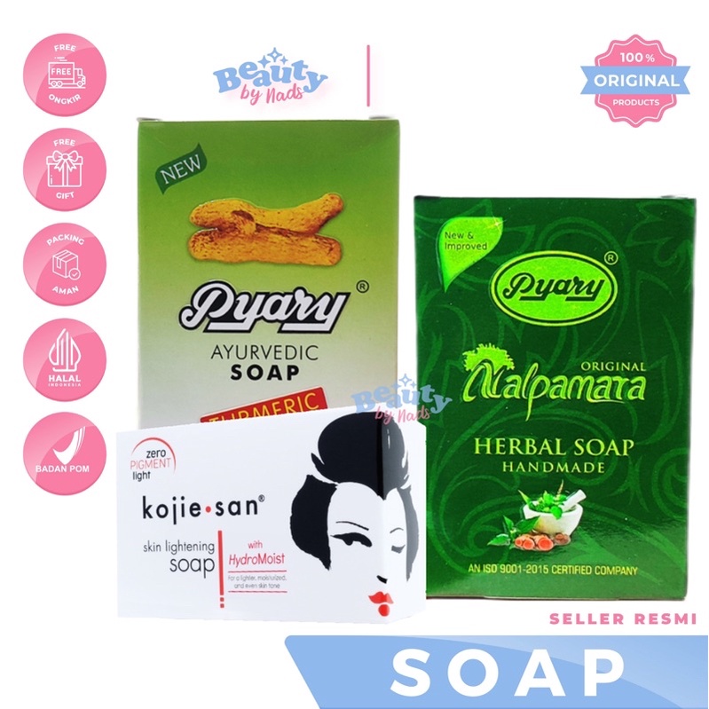 Jual BEAUTYBY.NADS | SABUN PYARY NALPAMARA TUMERIC SOAP BPOM KOJIE SAN ...
