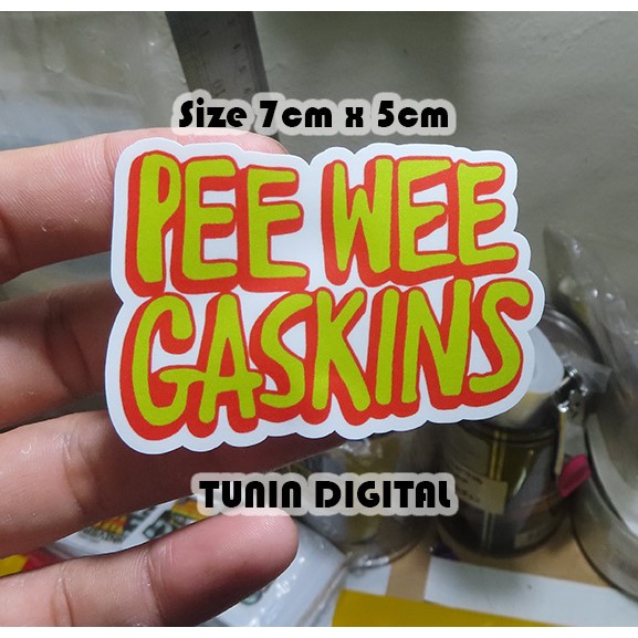 Jual Sticker Stiker Pee Wee Gaskin PWG | Shopee Indonesia