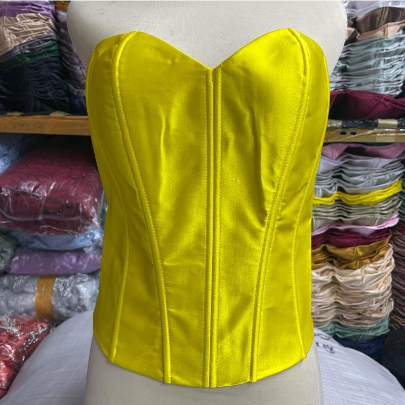 Jual Longtorso Kebaya Korset Kemben Pengantin Bustier Kamisol Satin ...