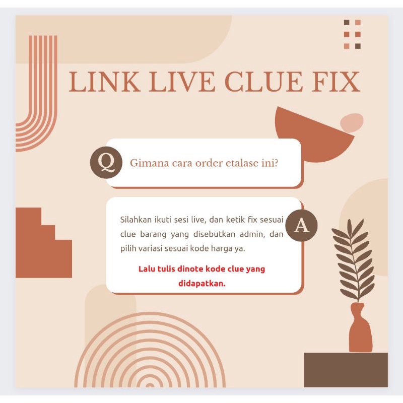 Jual TF98- NEW LINK LIVE CLUE FIX ( TULIS CLUE PADA NOTE) BATAS KEEP ...