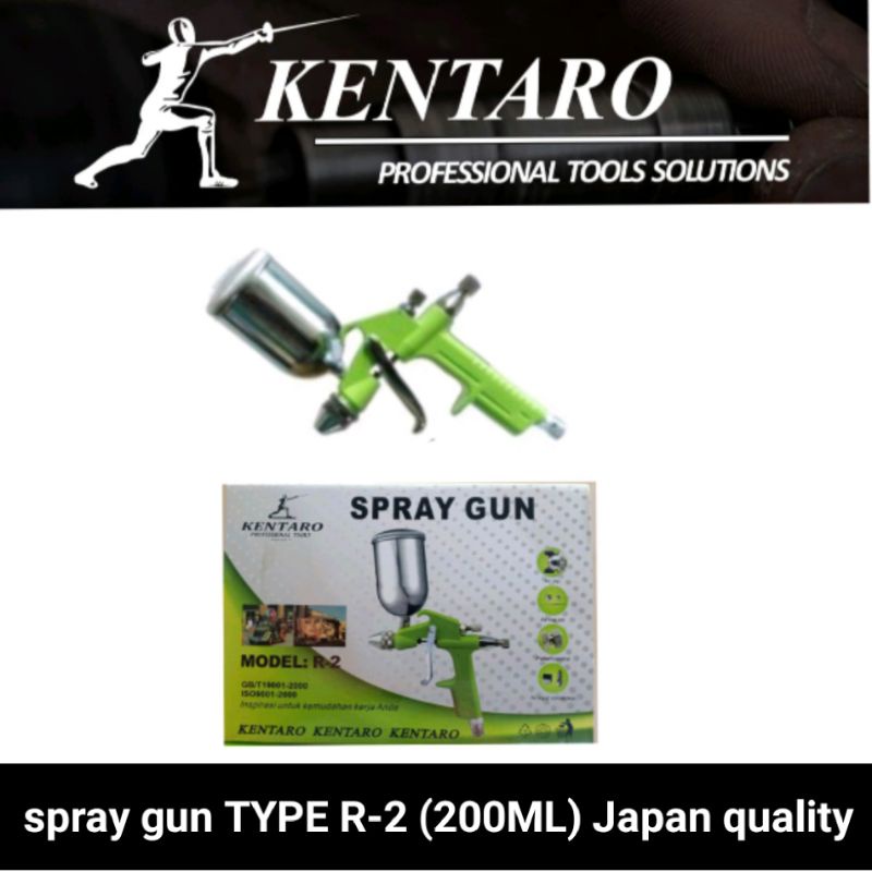 Jual SPRAY GUN R-2 / SEMPROTAN CAT 200ML KENTARO JAPAN QUALITY | Shopee ...