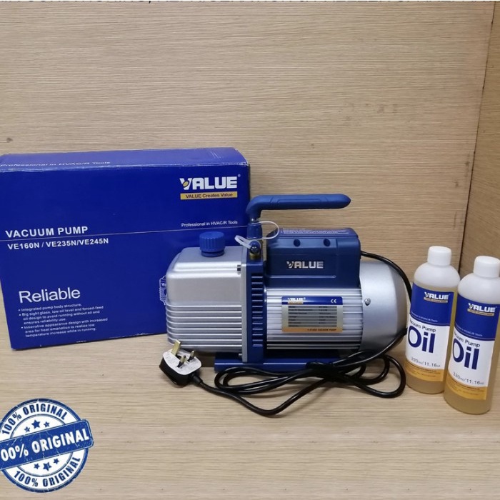 Jual VACUM PUMP AC VALUE VE160 MOTOR 1/2PK VACUUM PUMP | Shopee Indonesia