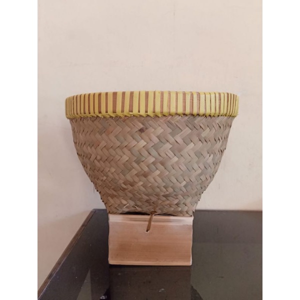 Jual Wakul Bambu Tanpa Tutup Bakul Nasi Ceting Bambu Boboko Bambu Ceting Tradisional Shopee