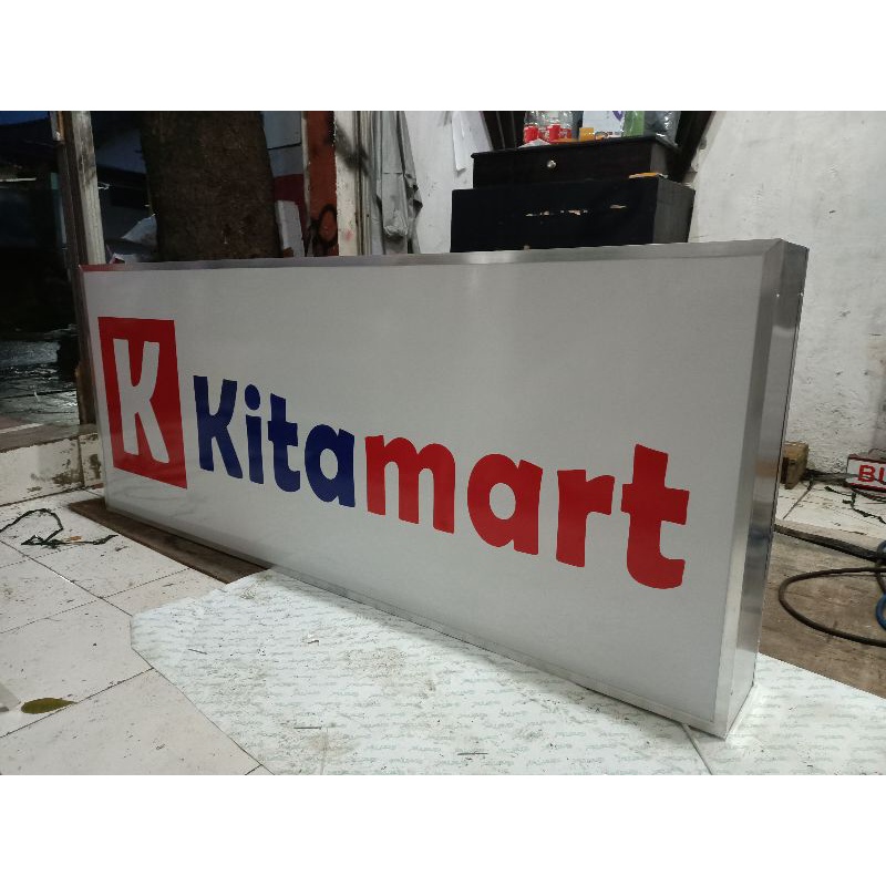 Jual Neon box custom 2 SISI uk 120x150 akrilik | Shopee Indonesia