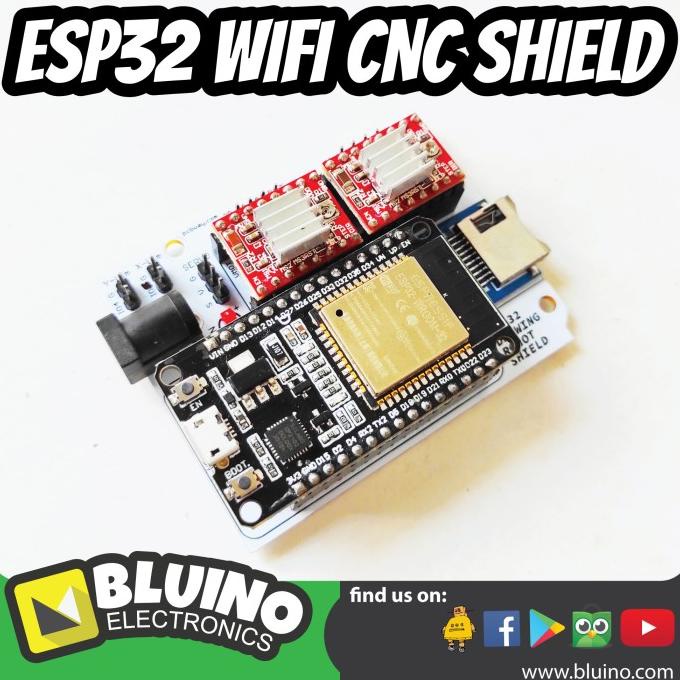 Jual Esp32 Wifi Cnc Shield Axis Xy Microsd Drawing Robot Plotter Pen