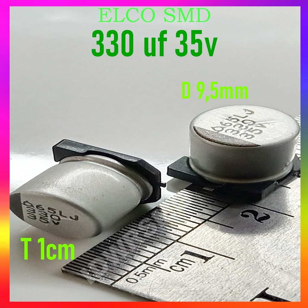Jual Elco SMD 330uF 35V 330mikrofarad 35volt Kapasitor | Shopee Indonesia