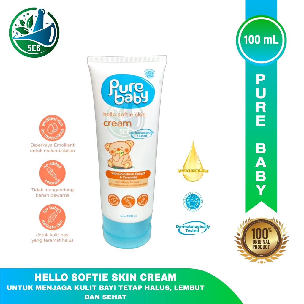 Jual Pure Baby Hello Softie Skin Cream 100 mL - Perawatan Kulit Bayi ...