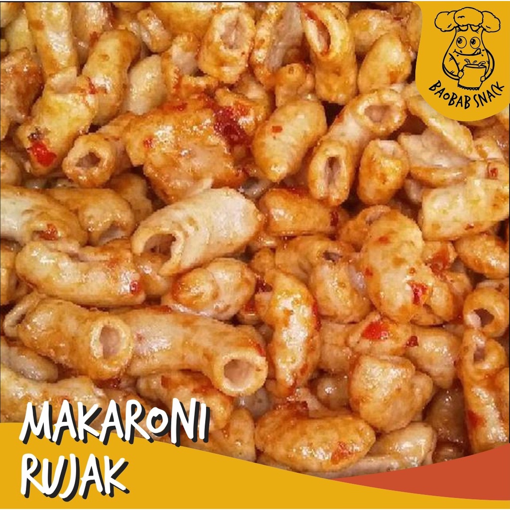 Jual Makaroni Rujak 250gr - BAOBAB SNACK - Kerupuk KrupuK Makroni Pedas ...