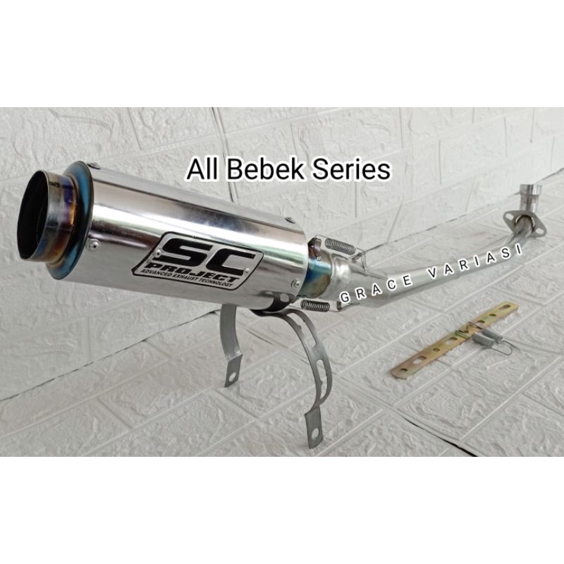 Jual KNALPOT RACING SC PROJECT UNTUK MOTOR BEBEK ALL VARIAN/TYPE ...