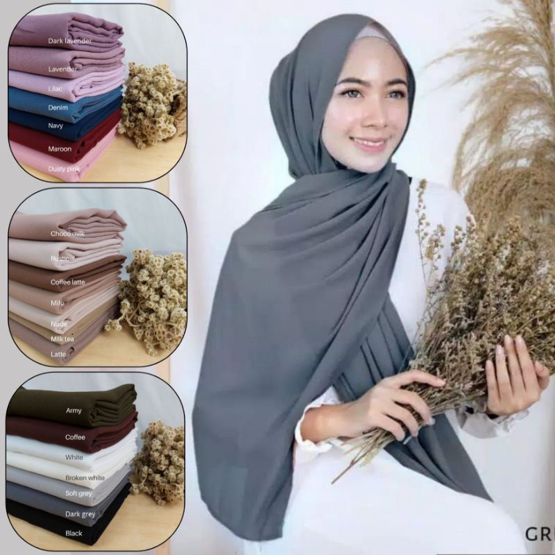 Jual PASHMINA TERBARU CERUTY BABYDOLL PREMIUM (ORIGINAL) | Shopee Indonesia