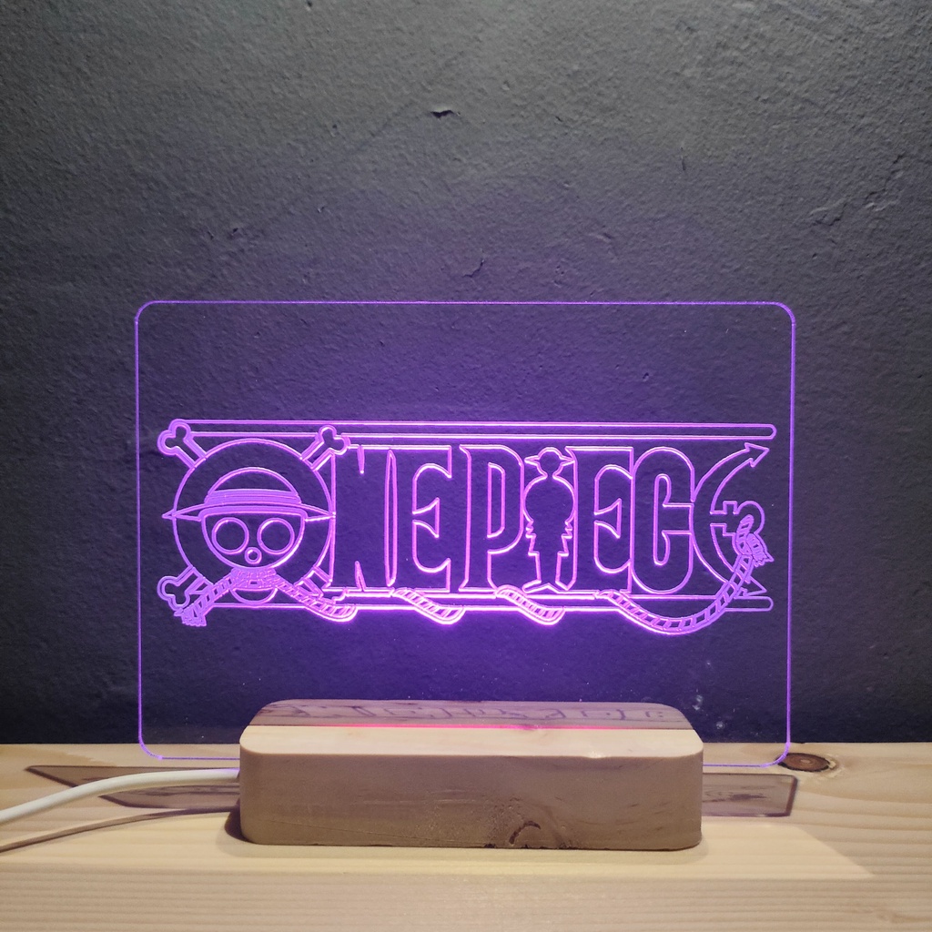 Jual Lampu Hias Lampu Tidur Akrilik LED Logo One Piece / Standing Lamp ...