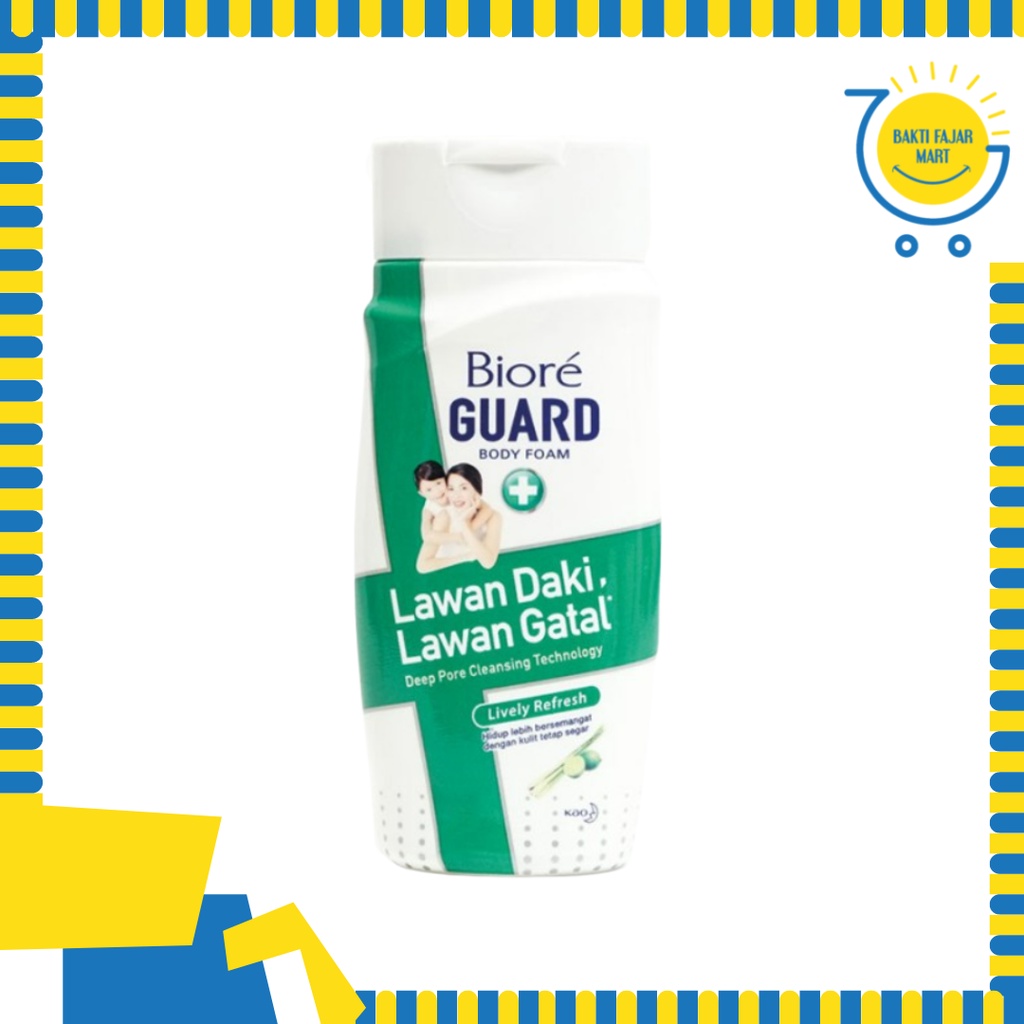 Jual Biore Guard Sabun Mandi Cair Lively Refresh Ekstrak Lemongrass ...