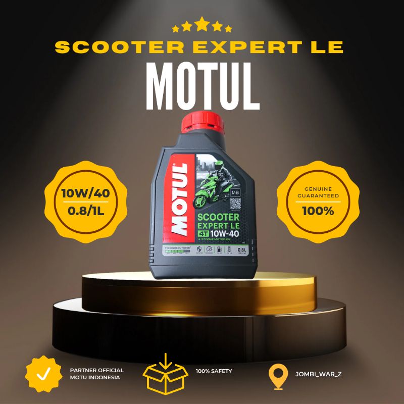 Jual MOTUL Scooter Expert LE 10w40 1 Liter dan 800 ml OLI MOTOR MATIC ...