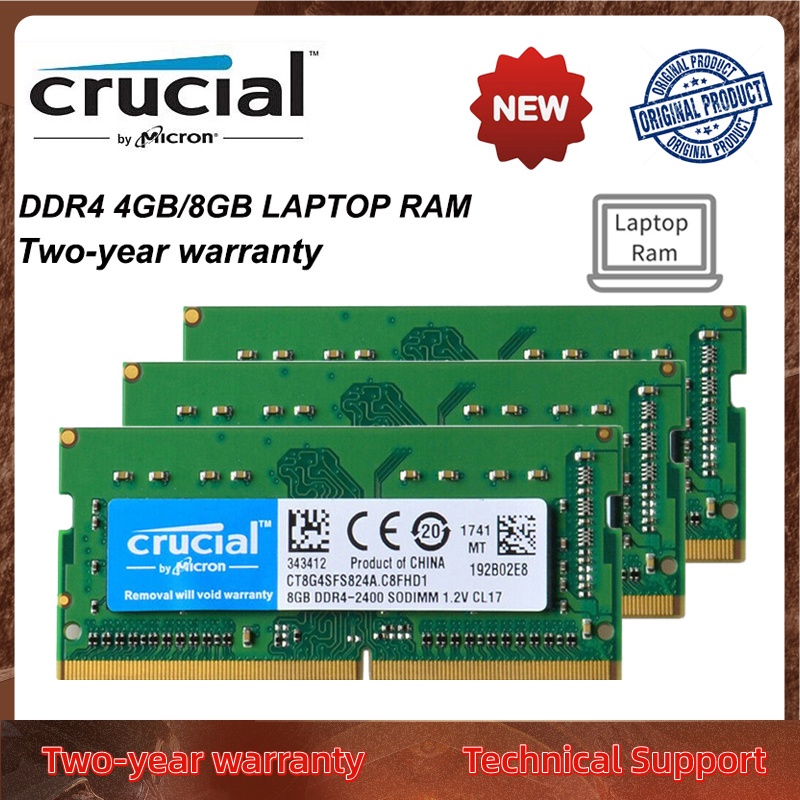Jual Crucial 4GB 8GB DDR4 2400Mhz 2666MHz 3200MHz SODIMM Memory Laptop ...
