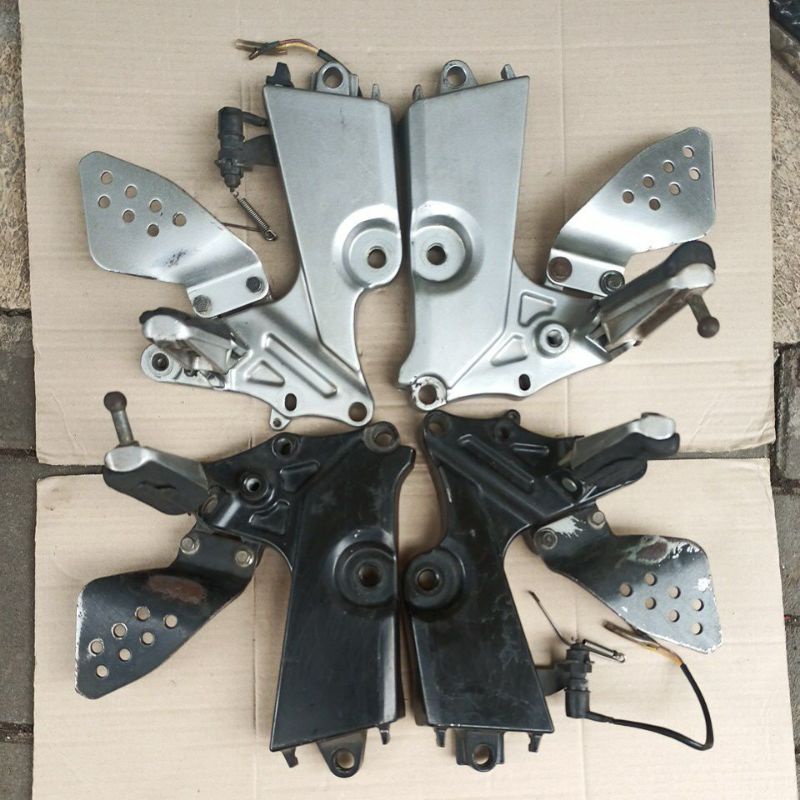 Jual FOOTSTEP FOOT STEP BUSTEP DEPAN YAMAHA BYSON KARBU SET ORIGINAL ...
