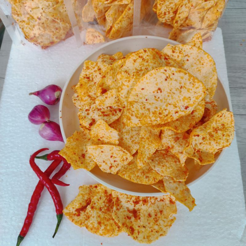 Jual Kerupuk Talas Balado Padang (110 gram) | Shopee Indonesia