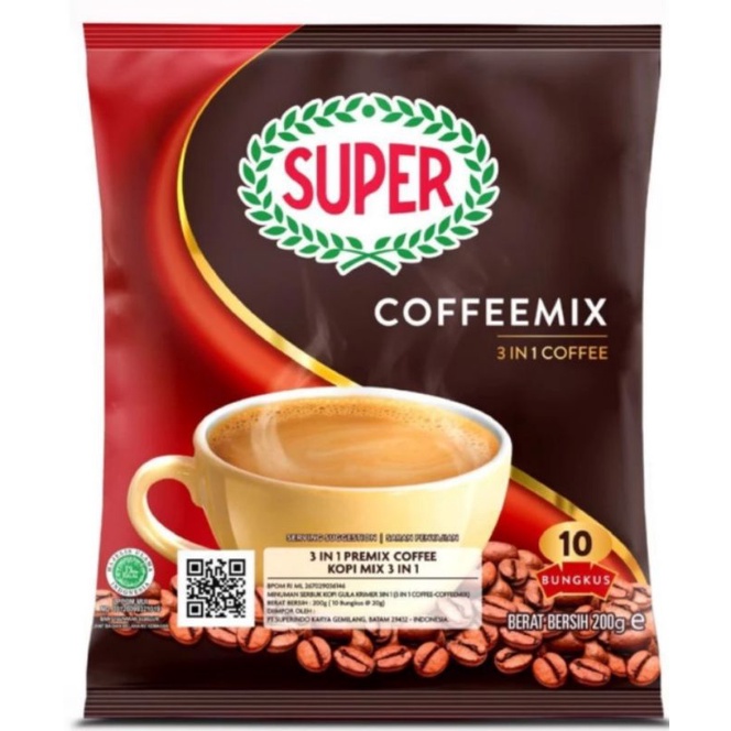 Jual SUPER Coffeemix 3 in 1 - 1 Sachet (20 gr) | Shopee Indonesia