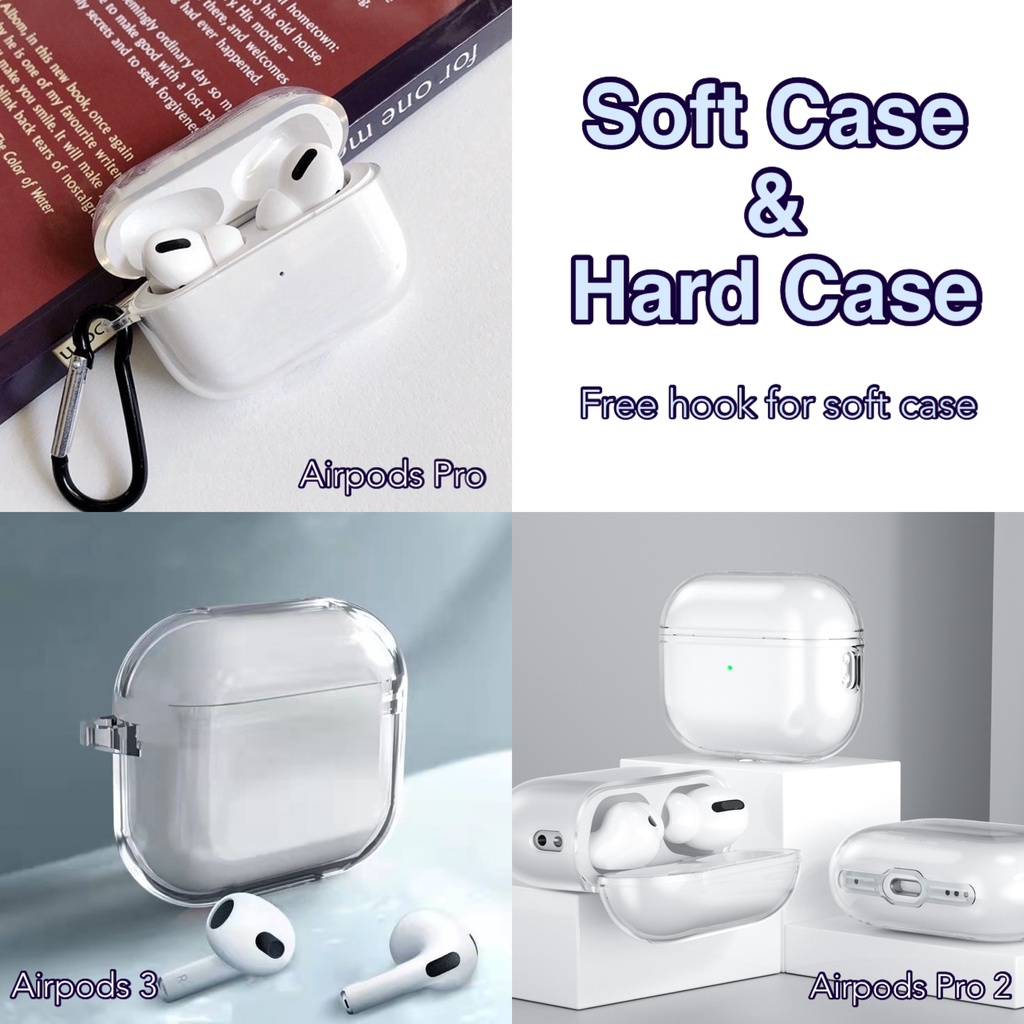 Jual Airpods 1 2 Pro Pro 2 gen 3 Casing Premium Soft Hard Case ...