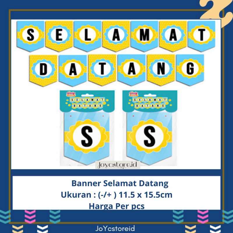 Jual Banner Selamat Datang | Bunting Flag | Shopee Indonesia