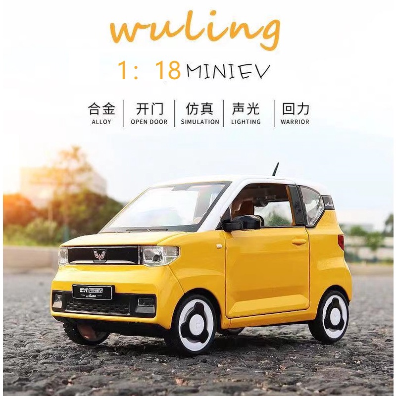 Jual TWH 1:18 WULING Die Cast MINI EV Macaron Diecast Miniev Model ...