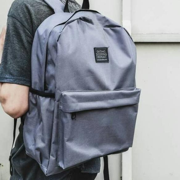 Jual [CODE AS24] Tas Pria | Tas Sekolah | Tas Kuliah | Backpack Hitam | Ransel Pria | Tas ...