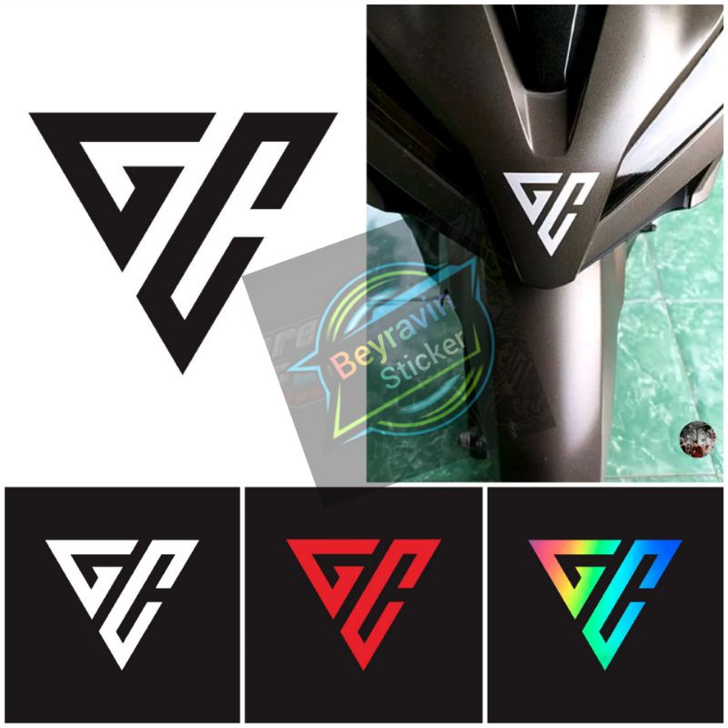 Jual Stiker Motor GC Cutting Anti Air Timbul 3D Hologram Menyala Saat ...