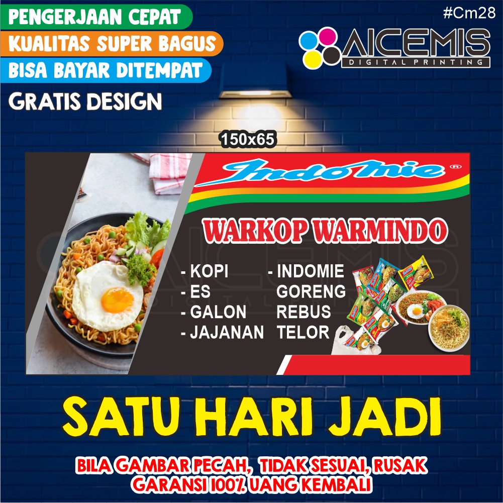 Jual Spanduk Warung / Spanduk Makanan / Spanduk Resto / Spanduk Warteg ...