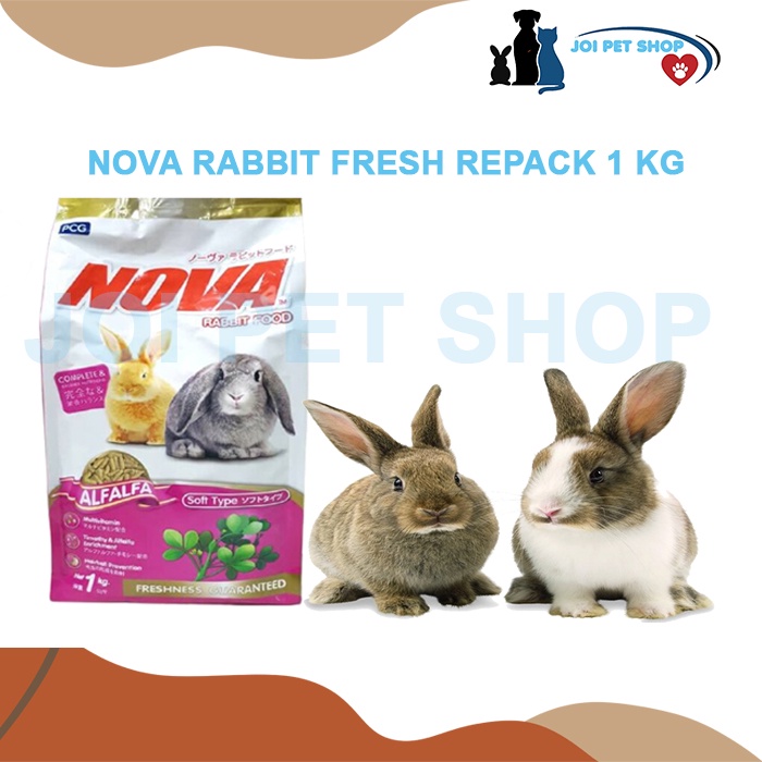 Jual Nova Rabbit food ALFALFA 1kg - Makanan Kelinci Nova Freshpack 1 kg ...