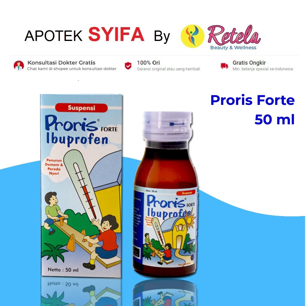 Jual PRORIS SUSP FORTE 50ML STRAWBERRY | Shopee Indonesia