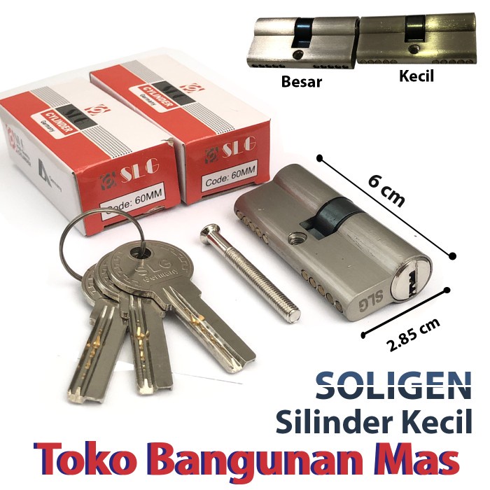 Jual Gagang Silinder Kunci Soligen Kecil Silinder Soligen 60 Ml Kunci ...