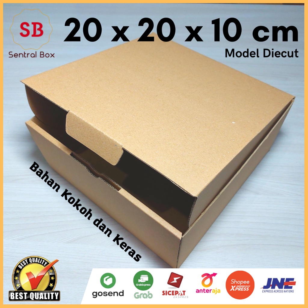 Jual ( Min.order 5 pcs ) Kardus 20 x 20 x 10 cm........ Die Cut ...