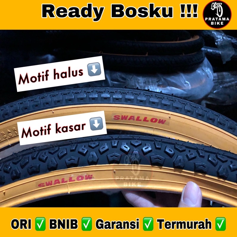 Jual BAN LUAR 26 x 1.75 SEPEDA MTB GUNUNG SWALLOW DELI TIRE 26x175 26x1.75 | Shopee Indonesia