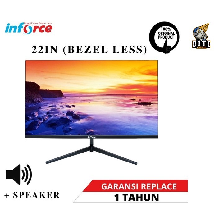 Jual MONITOR INFORCE 22IN 21.5" BEZEL LESS / BEZELLESS + SPEAKER 22 ...