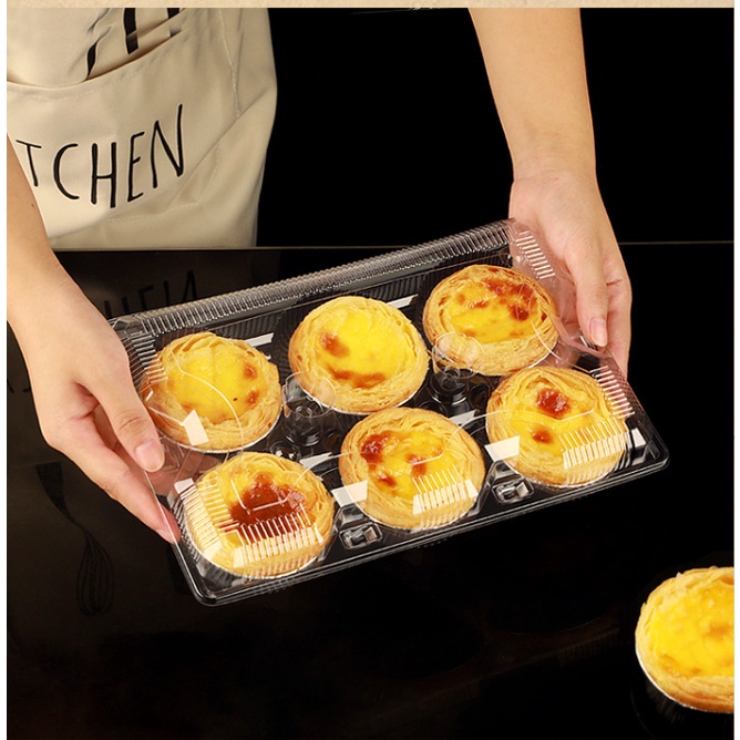 Jual Mika Egg Tart Kotak Mika Pie Kue Box Kue Mini Mika Pie isi 10pcs ...